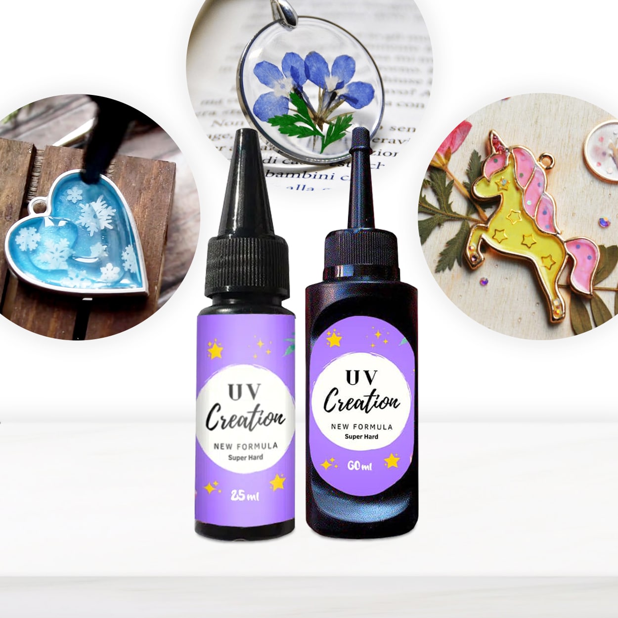 "Uv-Creation" - Fast Acrylic Resin for Jewelry & Art, UV Cure in 3 ...